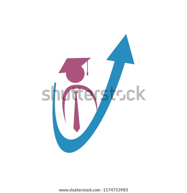 Success Student Logo Vector Graduation Sign Stock Vector (Royalty Free ...
