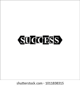 Success Typography Design Stock Vector (Royalty Free) 1011838315 ...