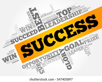 Success Word Cloud Business Concept Stock Vector (Royalty Free ...