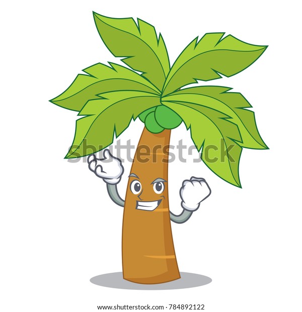 Successful Palm Tree Character Cartoon Stock Vector (Royalty Free ...