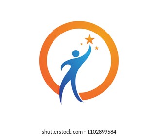 Reaching Dreams Logo Design Vector Reaching Stock Vector (Royalty Free ...