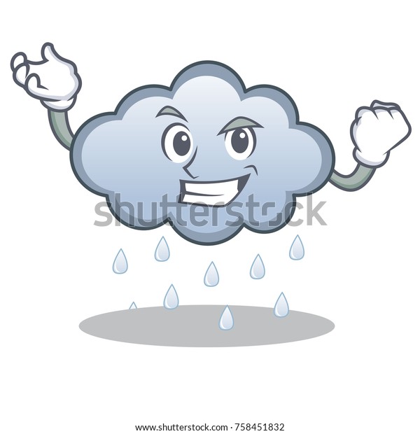 Successful Rain Cloud Character Cartoon Stock Vector (Royalty Free ...