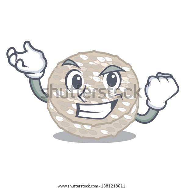 Successful Rice Cakes Cartoon Shape Stock Vector (Royalty Free ...