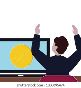 Successful Well Done Work Concept Creative Stock Vector (Royalty Free ...