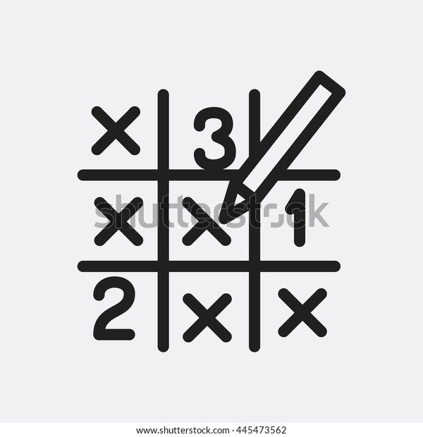 Sudoku Icon Illustration Isolated Vector Sign Stock Vector (Royalty ...