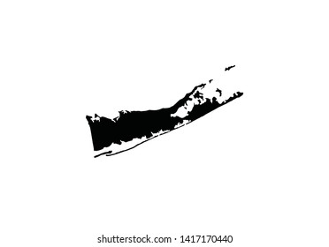 Suffolk County Outline Map New York 스톡 벡터(로열티 프리) 1417170440 | Shutterstock