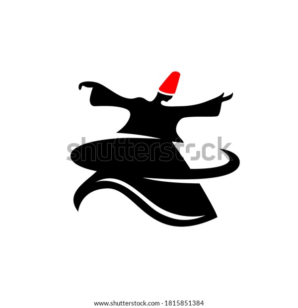 Sufi Dance Logo Symbol Turkey Ceremony Stock Vector (Royalty Free ...