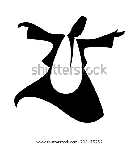Sufi Dance Vector Logo Icon Template Stok Vektör (Telifsiz) 708175252 ...