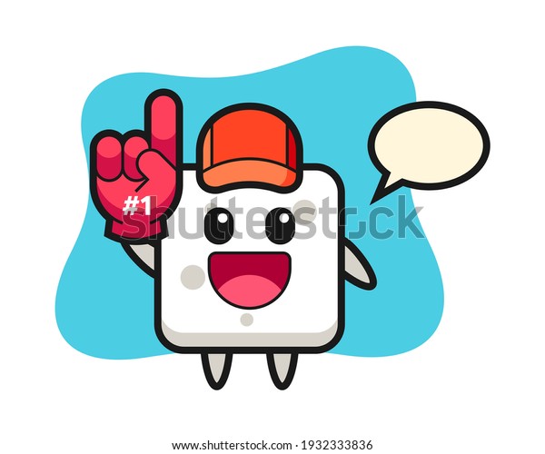 Sugar Cube Illustration Cartoon Number 1 Stock Vector (Royalty Free ...