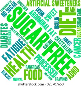 Sugar Free Word Cloud On White Stock Vector (Royalty Free) 325707653 ...