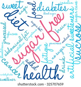 Sugar Free Word Cloud On White Stock Vector (Royalty Free) 325707659 ...