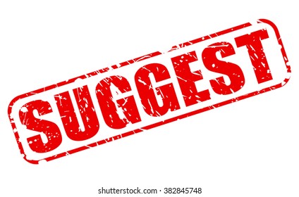 Suggest Red Stamp Text On White Stock Vector (Royalty Free) 382845748 ...
