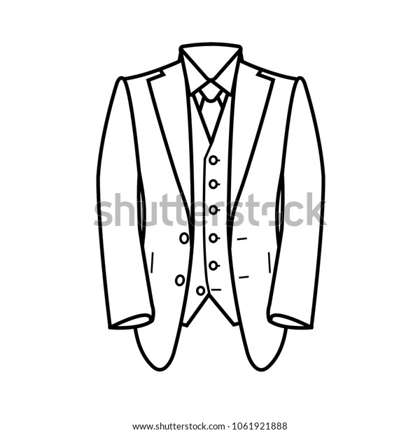 Suit Jacket Business Icon 스톡 벡터(로열티 프리) 1061921888 | Shutterstock