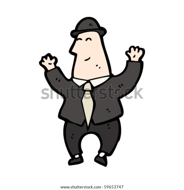 Suited Man Cartoon Stock Vector (Royalty Free) 59653747 | Shutterstock