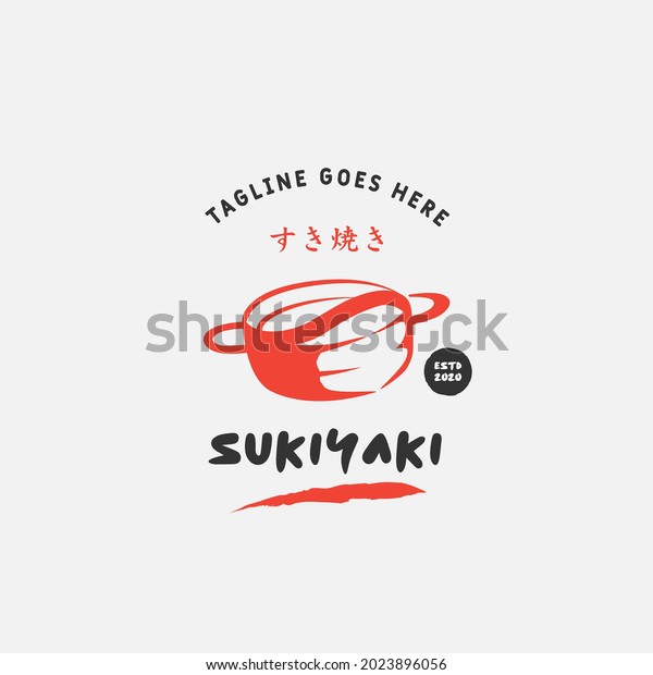 Sukiyaki Shabu Logo Design Vector Template Stock Vector (Royalty Free ...