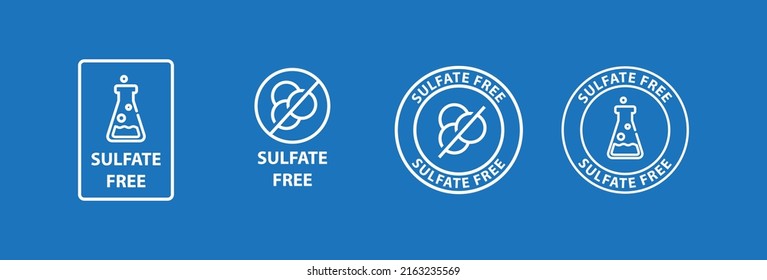 Sulfate Free Icon Vector Illustration Stock Vector (Royalty Free ...