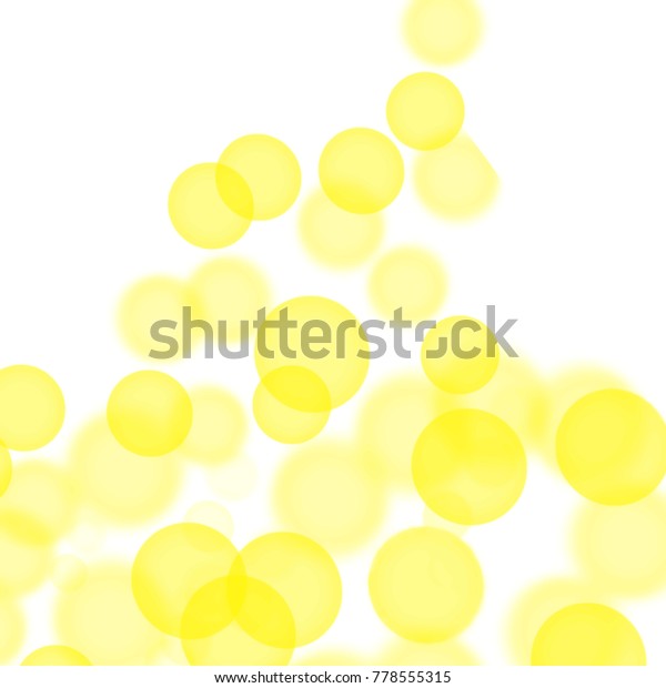 Sulfur Yellow Watercolor Bubble Pattern Transparent Stock Vector (Royalty Free) 778555315