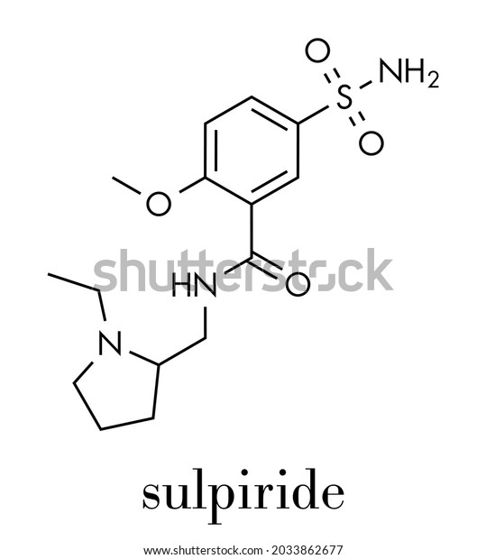 Sulpiride Antipsychotic Neuroleptic Drug Molecule Skeletal Stock Vector ... Sulpiride Antipsychotic Neuroleptic Drug Molecule Skeletal Stock Vector ...