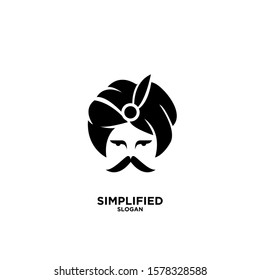 Sultan Logo Icon Design Vector Illustration Stock Vector (Royalty Free ...