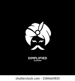 Sultan Logo Icon Design Vector Illustration Stock Vector (Royalty Free ...