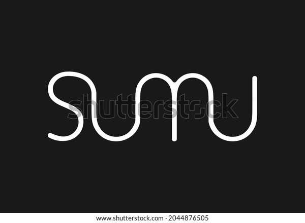 Sum Logo Design Icon Letter Stock Vector (Royalty Free) 2044876505 ...
