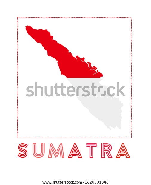 Sumatra Logo Map Sumatra Island Name Stock Vector (Royalty Free ...