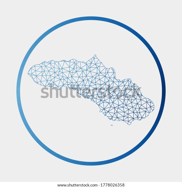 Sumba Icon Network Map Island Round Stock Vector (Royalty Free ...