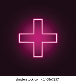 Summation Sign Neon Icon Elements Web Stock Vector (Royalty Free ...