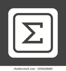 Summation Symbol Icon Stock Vector (Royalty Free) 1056028685 | Shutterstock