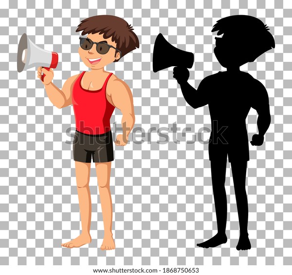 Summer Cartoon Character On Transparent Background Stock Vector ...