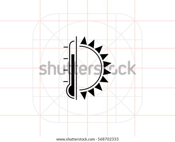 Summer Heat Icon Stock Vector (Royalty Free) 568702333 | Shutterstock