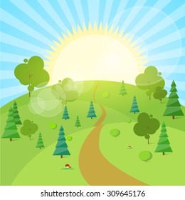7,618 Sun path vector Images, Stock Photos & Vectors | Shutterstock