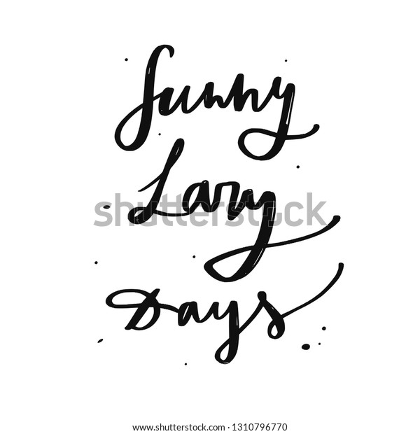 Summer Lazy Days Vector Hand Drawn: เวกเตอร์สต็อก (ปลอดค่าลิขสิทธิ์ ...