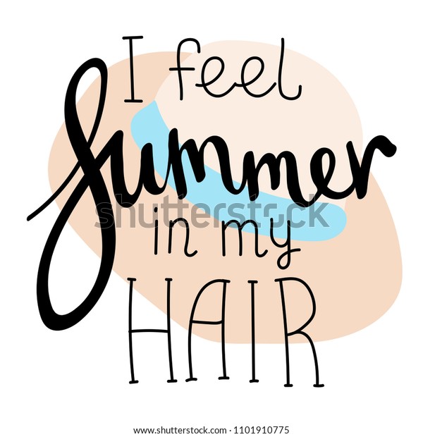 Summer Lettering Logos Vector Flat Handdrawn Stock Vector (Royalty Free ...