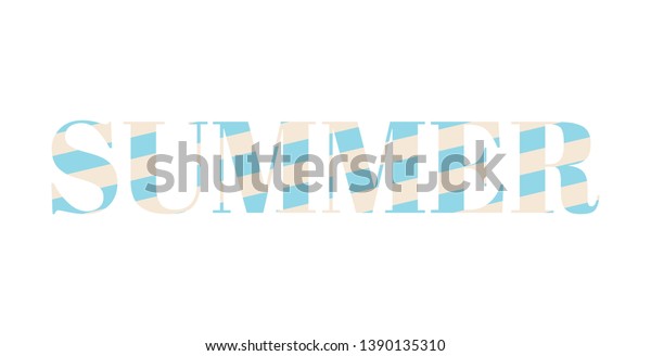 Summer Lettering Text Banner Background Vector Stock Vector (Royalty ...