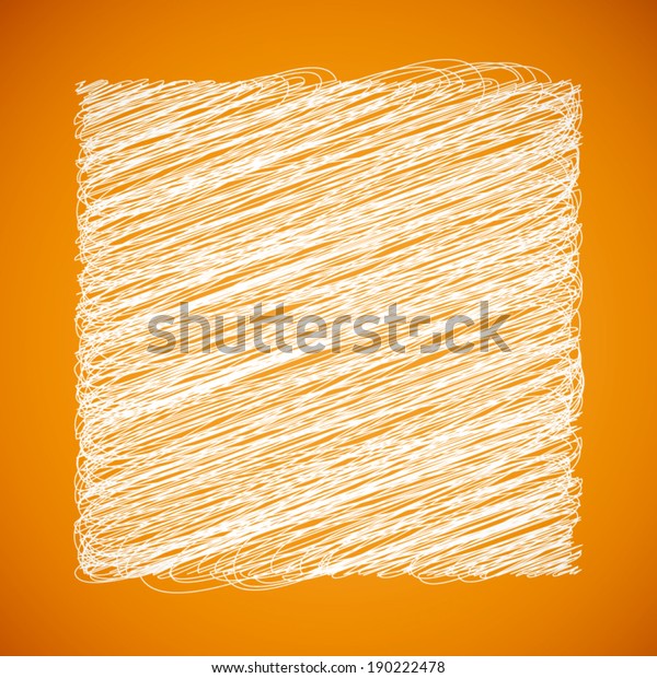 Summer Orange White Scribble Line Pattern Stock Vector (Royalty Free ...