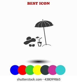 Summer Rest Icon Stock Vector (Royalty Free) 438099865 | Shutterstock