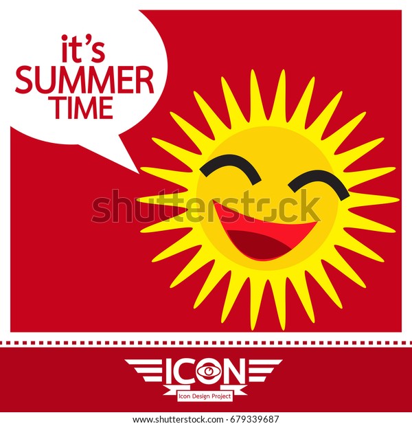 Summer Sun Sign Stock Vector (Royalty Free) 679339687 | Shutterstock