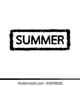 Summer Time Stamp Illustration Design Stock Vector (Royalty Free) 434598196