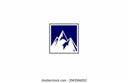 Summit Illustration Symbol Vector Illustration Mountain Stock Vector ...