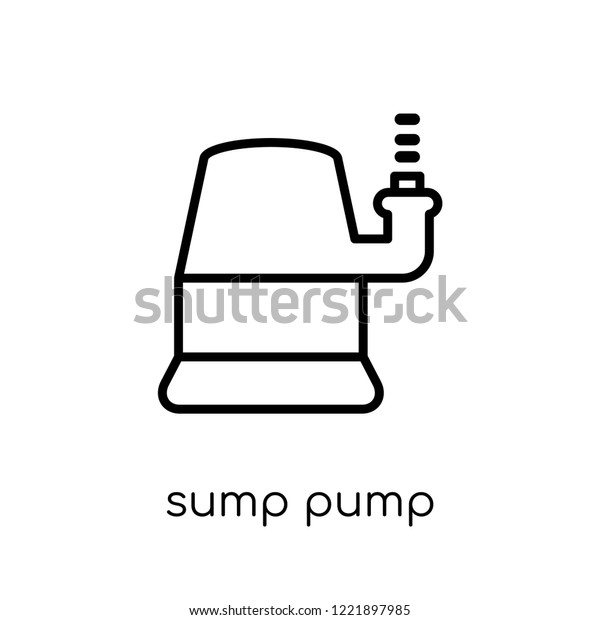 Sump Pump Icon Trendy Modern Flat : image vectorielle de stock (libre ...