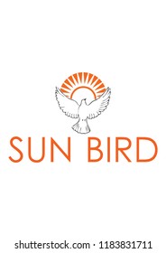 Sun Bird Logo Stock Vector (Royalty Free) 1183831711 | Shutterstock