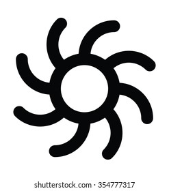 Adinkra Bese Saka Symbol Abundance Stock Illustration 1582007740 ...