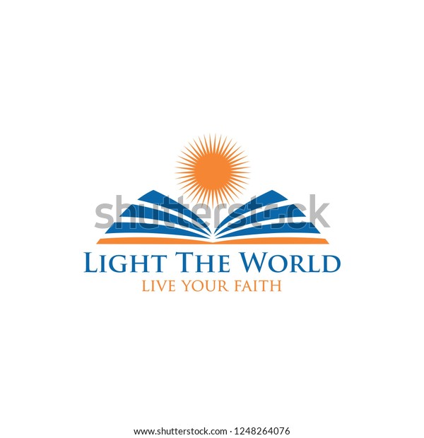 Sun Book Logo Design Template Stock Vector (Royalty Free) 1248264076 ...