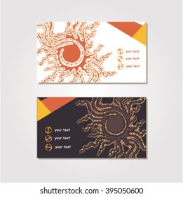 Sun Business Card Stock Vector (Royalty Free) 395050600 | Shutterstock