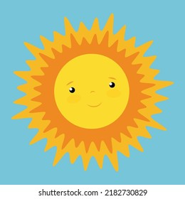 Sun Cartoon Character Illustration Vector Stock Vector (Royalty Free ...