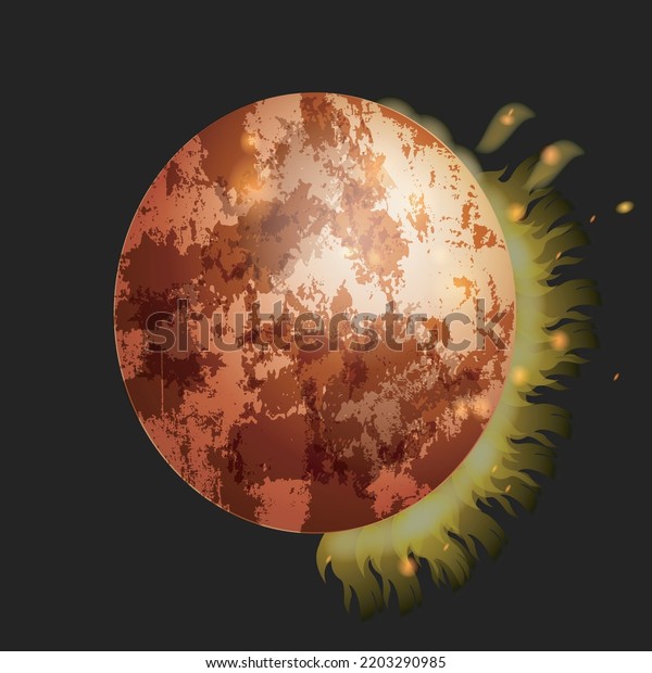 Sun Center Solar System Stock Vector (Royalty Free) 2203290985 ...