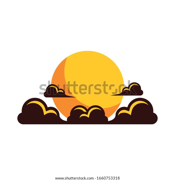 Sun Cloud Cartoon Vector Stock Vector (Royalty Free) 1660753318 ...