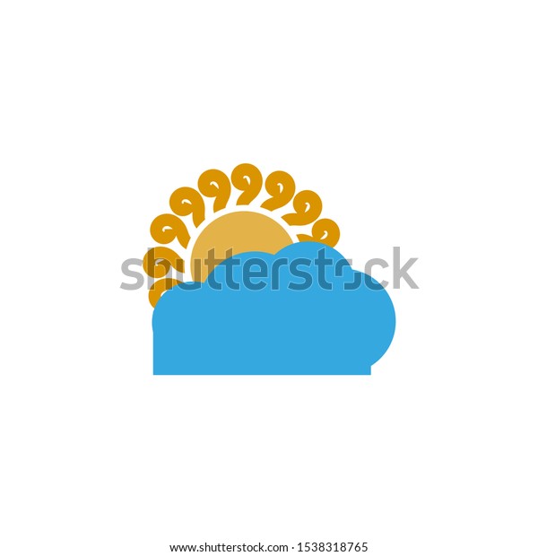 Sun Cloud Logo Design Inspiration Stock Vector (Royalty Free ...