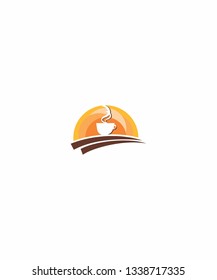 Sun Coffee Logo Vector 001 Stock Vector (Royalty Free) 1338717335 ...